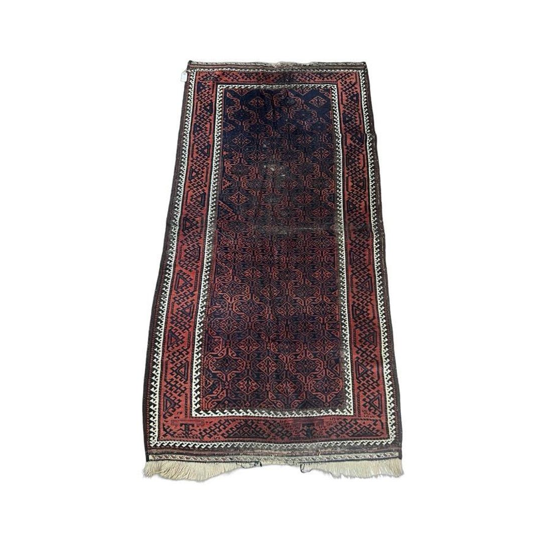 Antique Baluch Rug From Northeast Persia With Repeating Tree of Life ...