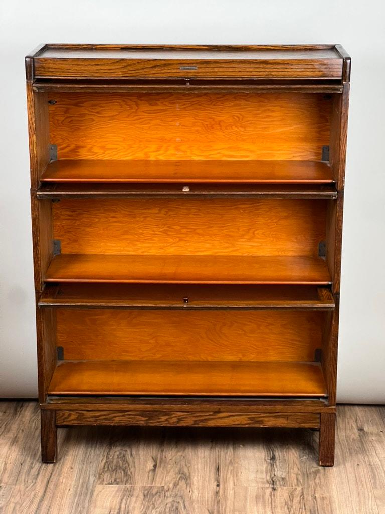 Antique Lundstrom Oak Three Stack Barrister Bookcase C. 1930 - Etsy