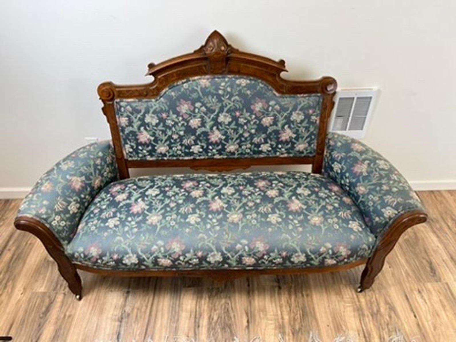 Antique Eastlake Victorian Walnut Burl Settee C. 1880 - Etsy