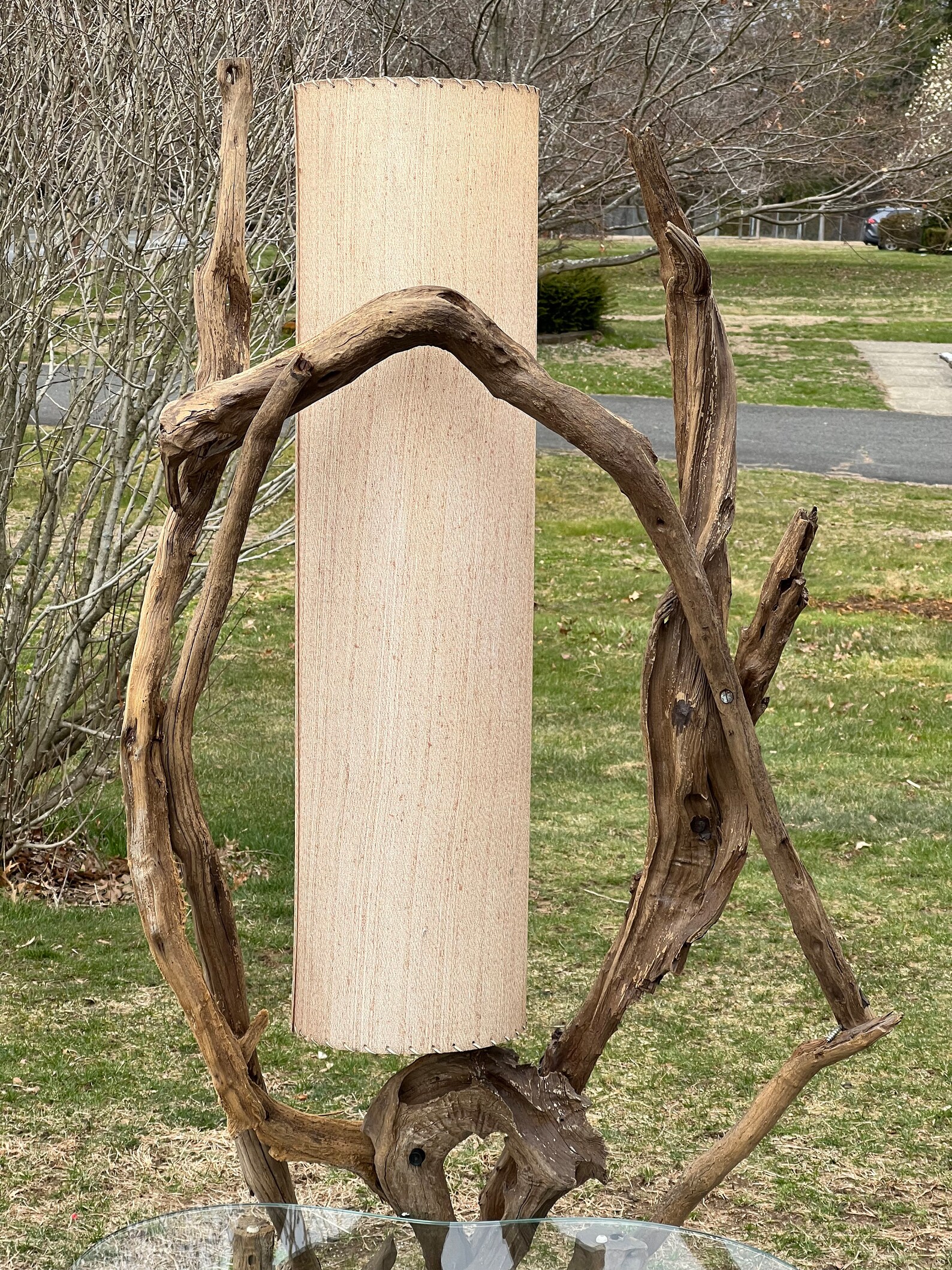 Mid-century Driftwood Lamp Table - Etsy