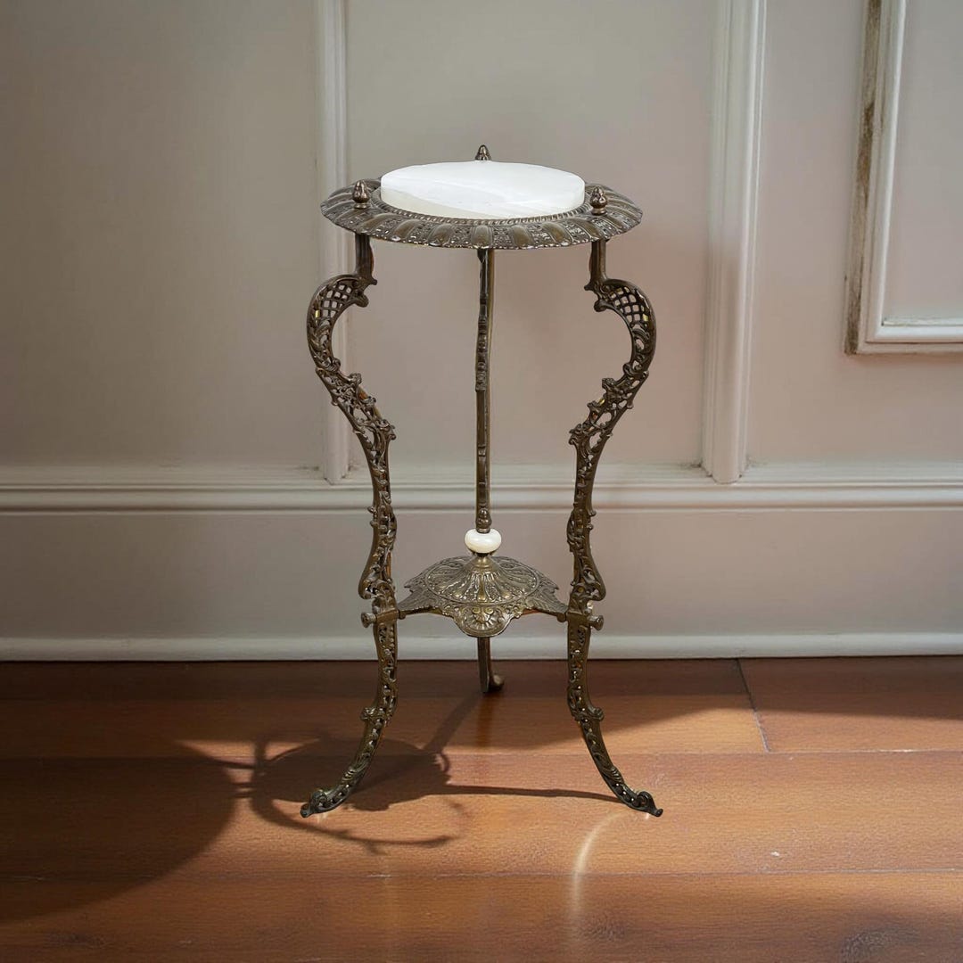 Antique Victorian Bronze and Onyx Stand C. Late 19th Century - Etsy