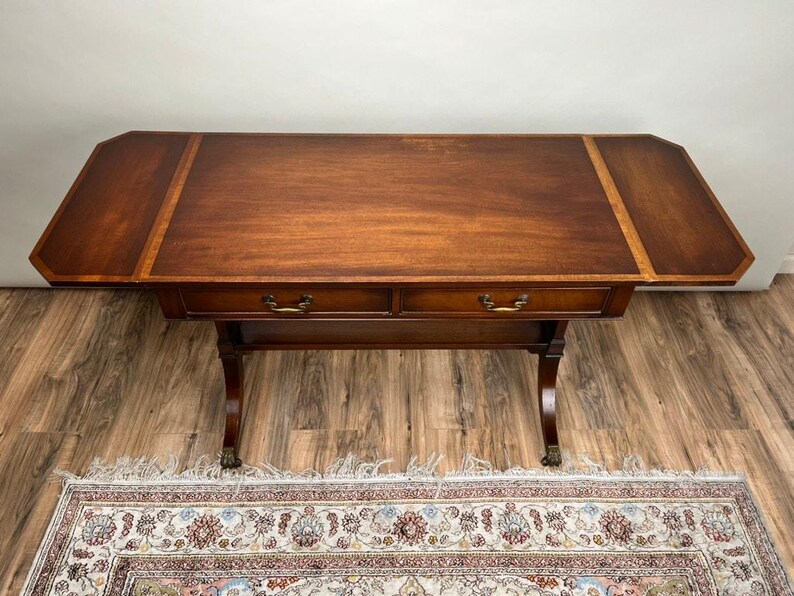 Vintage Duncan Phyfe Style Drop Leaf Sofa Table - Etsy