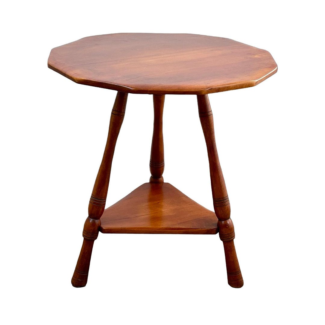 Vintage Mid-century Rock Maple Lamp Stand by Cushman - Etsy