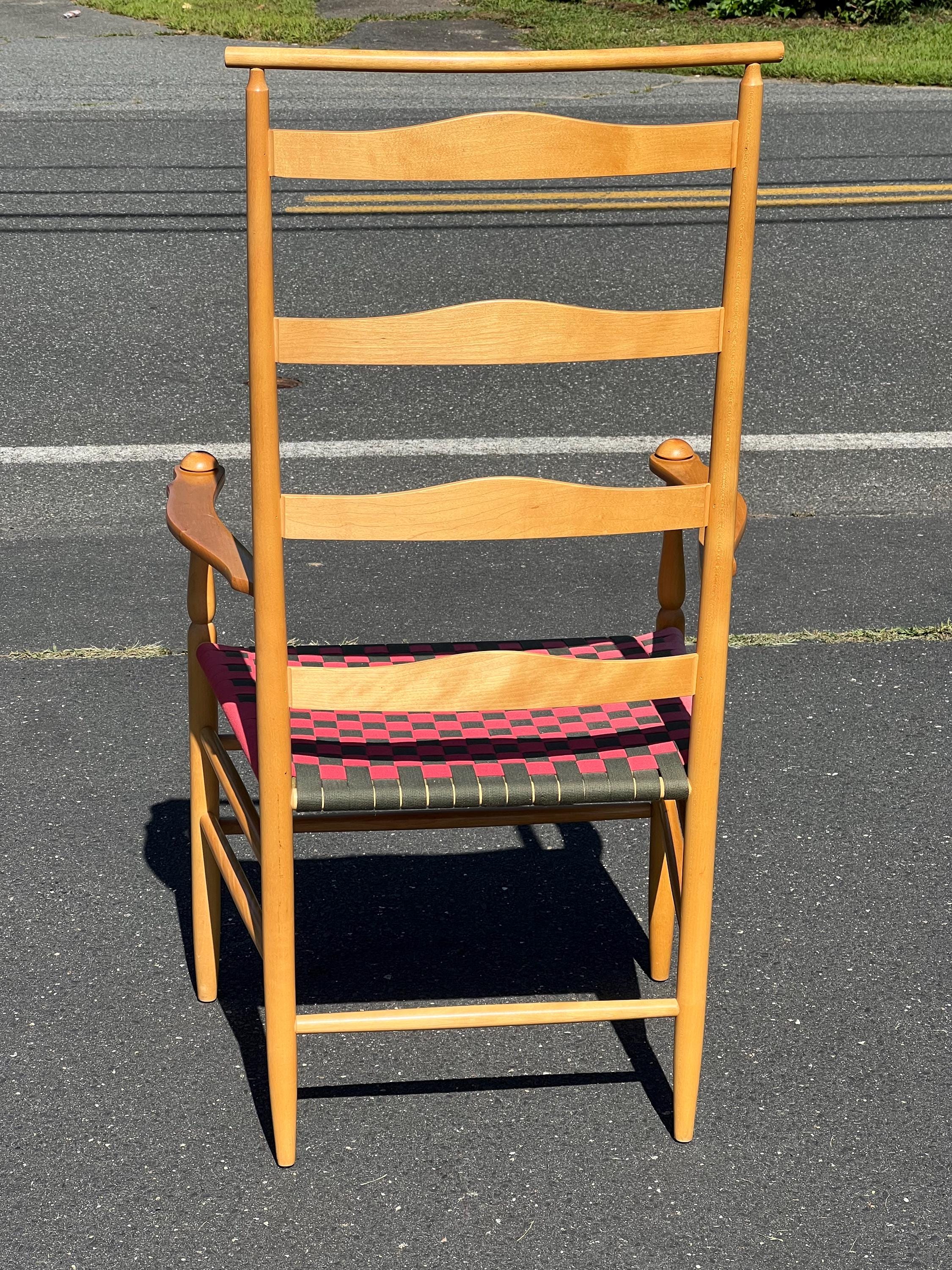 Vintage Shaker Style Shawl Back Arm Chair With Tape Seat - Etsy