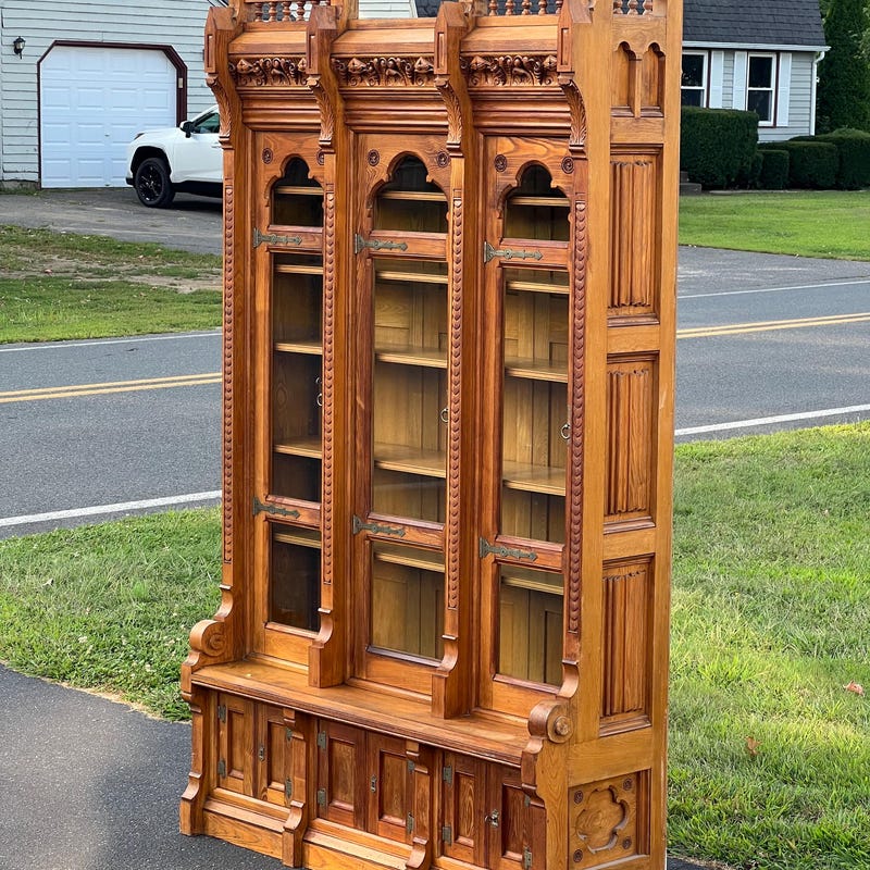 Antique Bookcase - Etsy