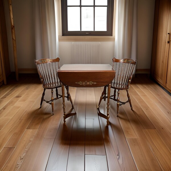 Drop Leaf Table and Chairs - Etsy