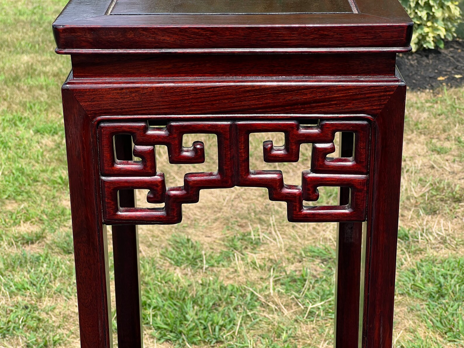 Vintage Tall Asian Rosewood Plant Stand - Etsy