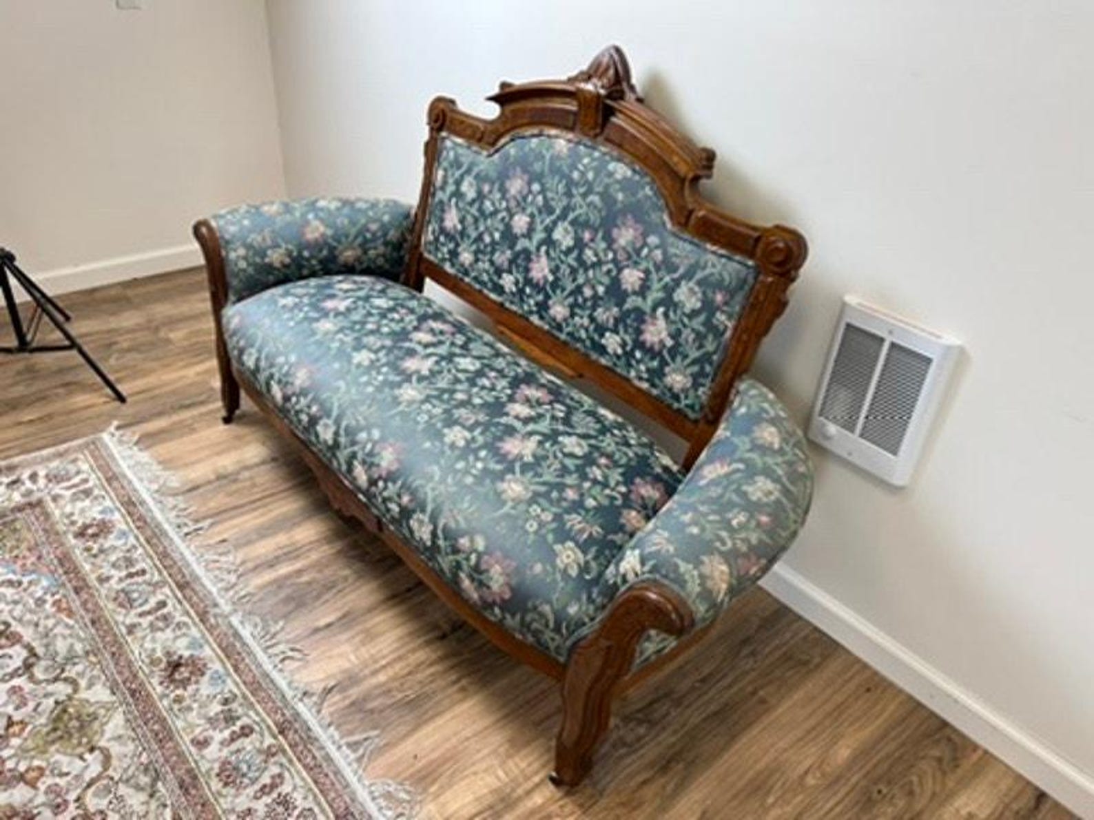 Antique Eastlake Victorian Walnut Burl Settee C. 1880 - Etsy