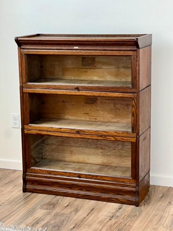 Antique Oak Three Stack Barrister Bookcase by Lundstrom C. 1920 - Etsy