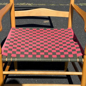 Vintage Shaker Style Shawl Back Arm Chair With Tape Seat - Etsy