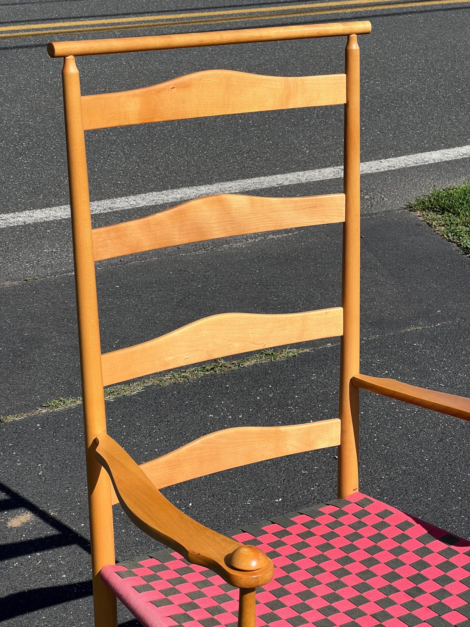 Vintage Shaker Style Shawl Back Arm Chair With Tape Seat - Etsy