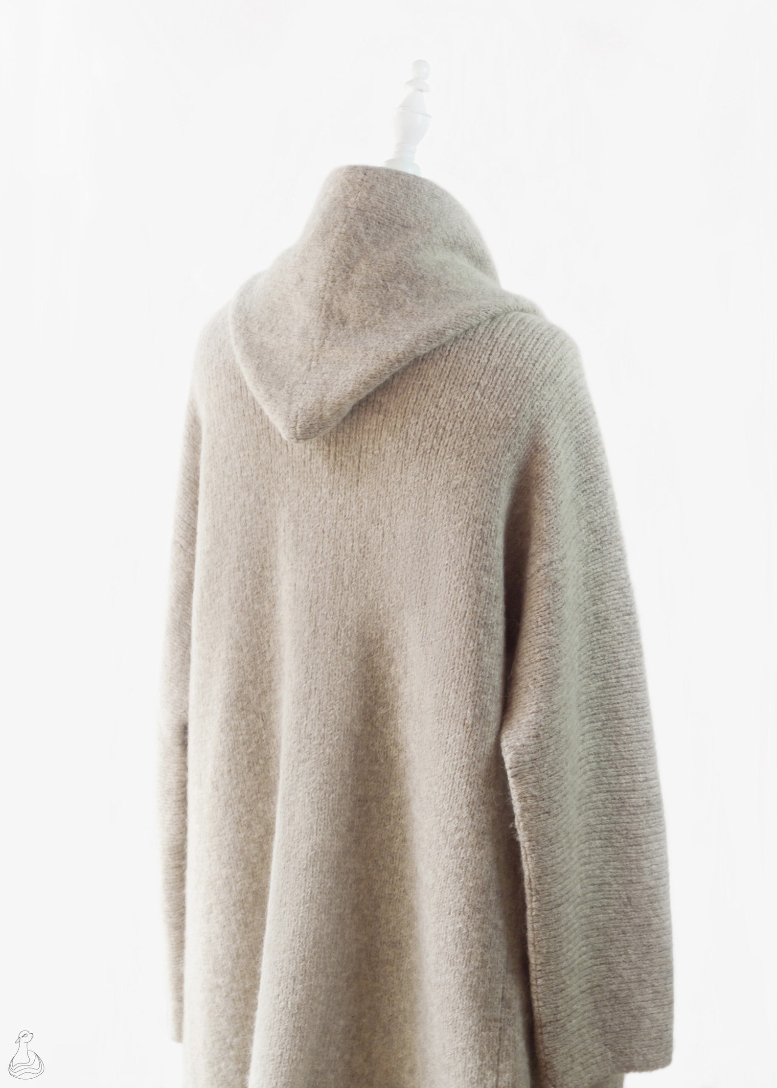 Baby Alpaca Hooded Capote Coat Baby Alpaca & Merino Wool | Etsy