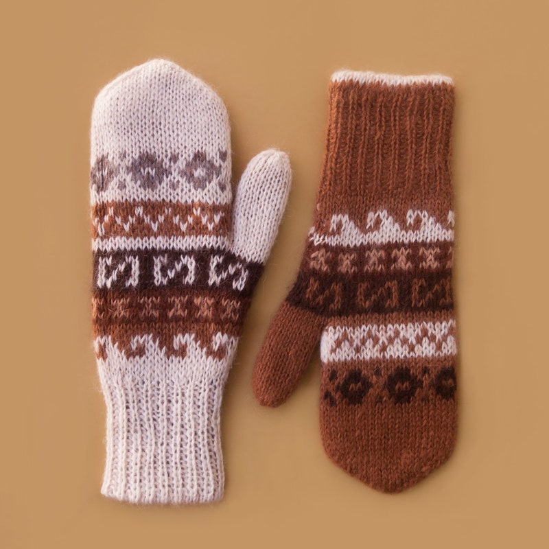 Double Knit Mittens - Etsy