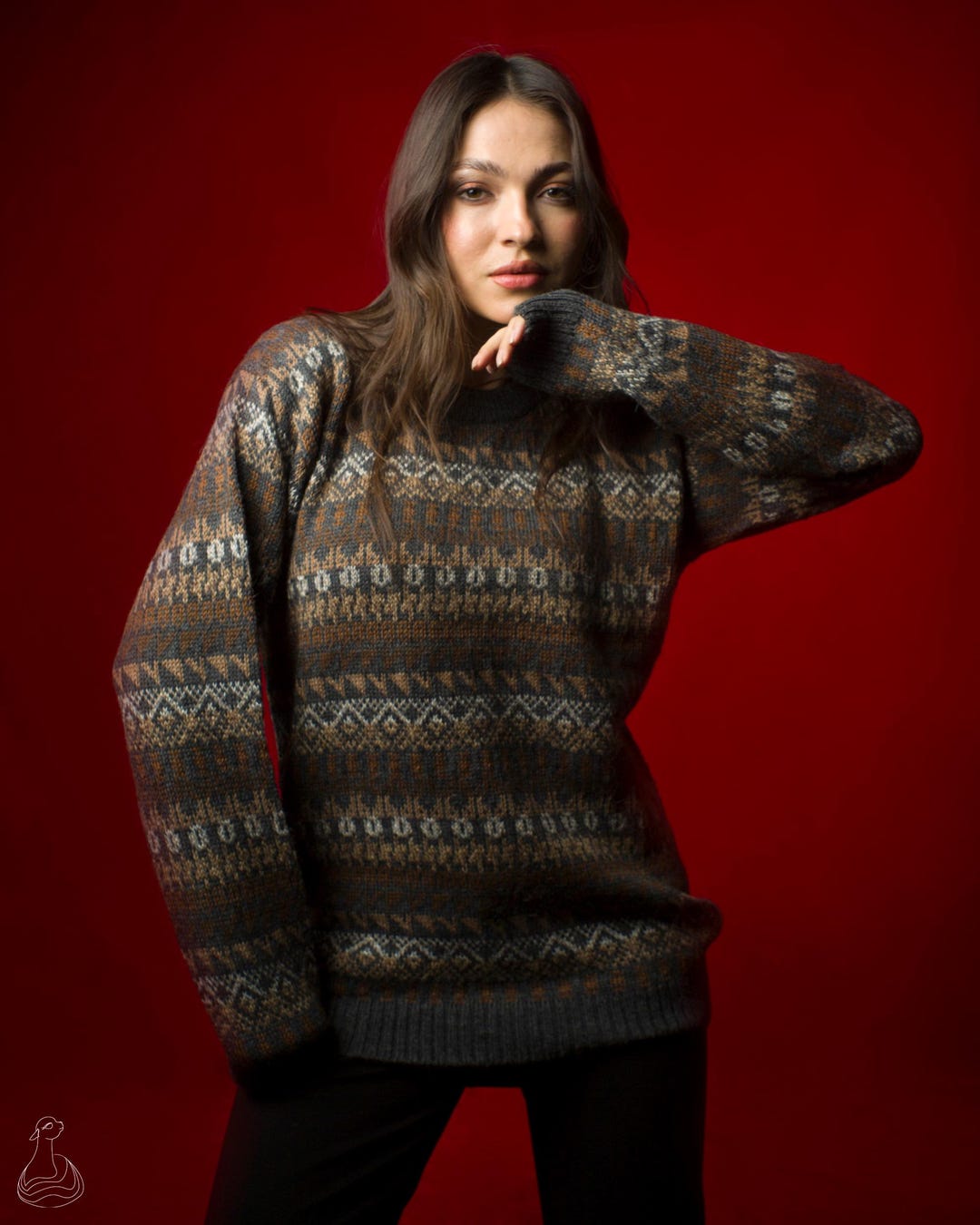 ALPACA SWEATER Handcrafted Peruvian Alpaca Sweater Alpaca Pullover ...