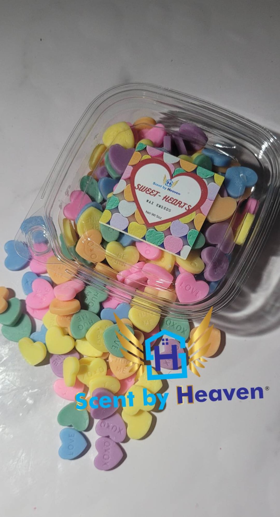 Sweet-hearts Wax Embeds for Candles - Etsy