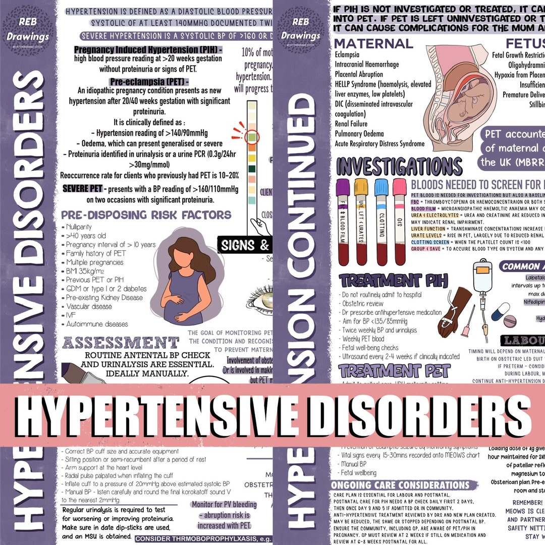 Hypertensive Disorders Pregnancy Posters Etsy