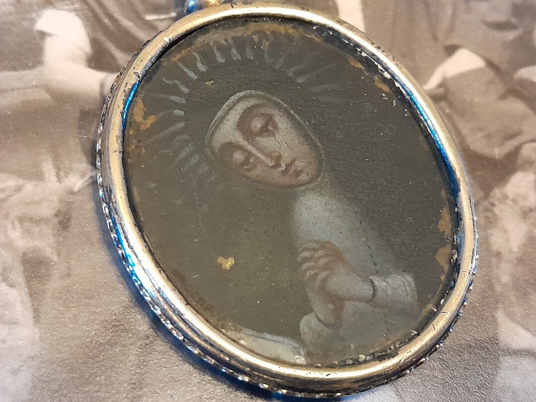 Antique Reliquary Silver Gilt Mater Dolorosa Virgin Mary 17th Century ...