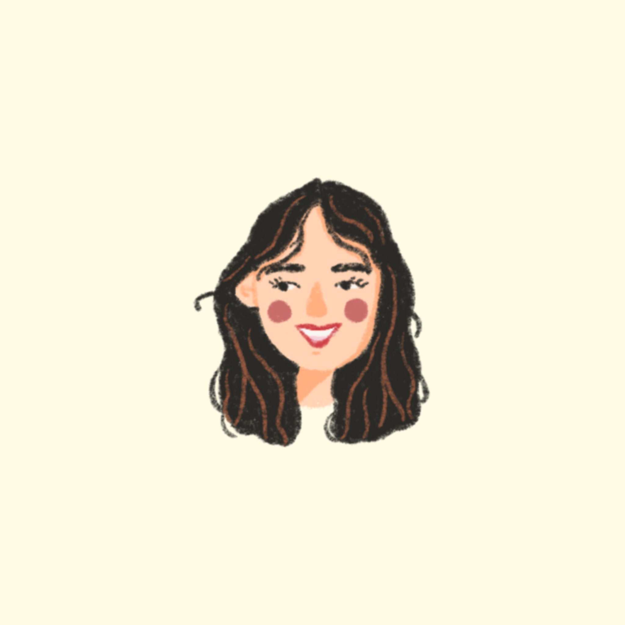 Custom Tiny Face Icon Simple Stylized Social Media Avatar Custom ...