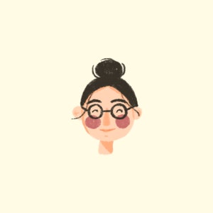 Custom Tiny Face Icon | Simple Stylized Social Media Avatar | Custom ...