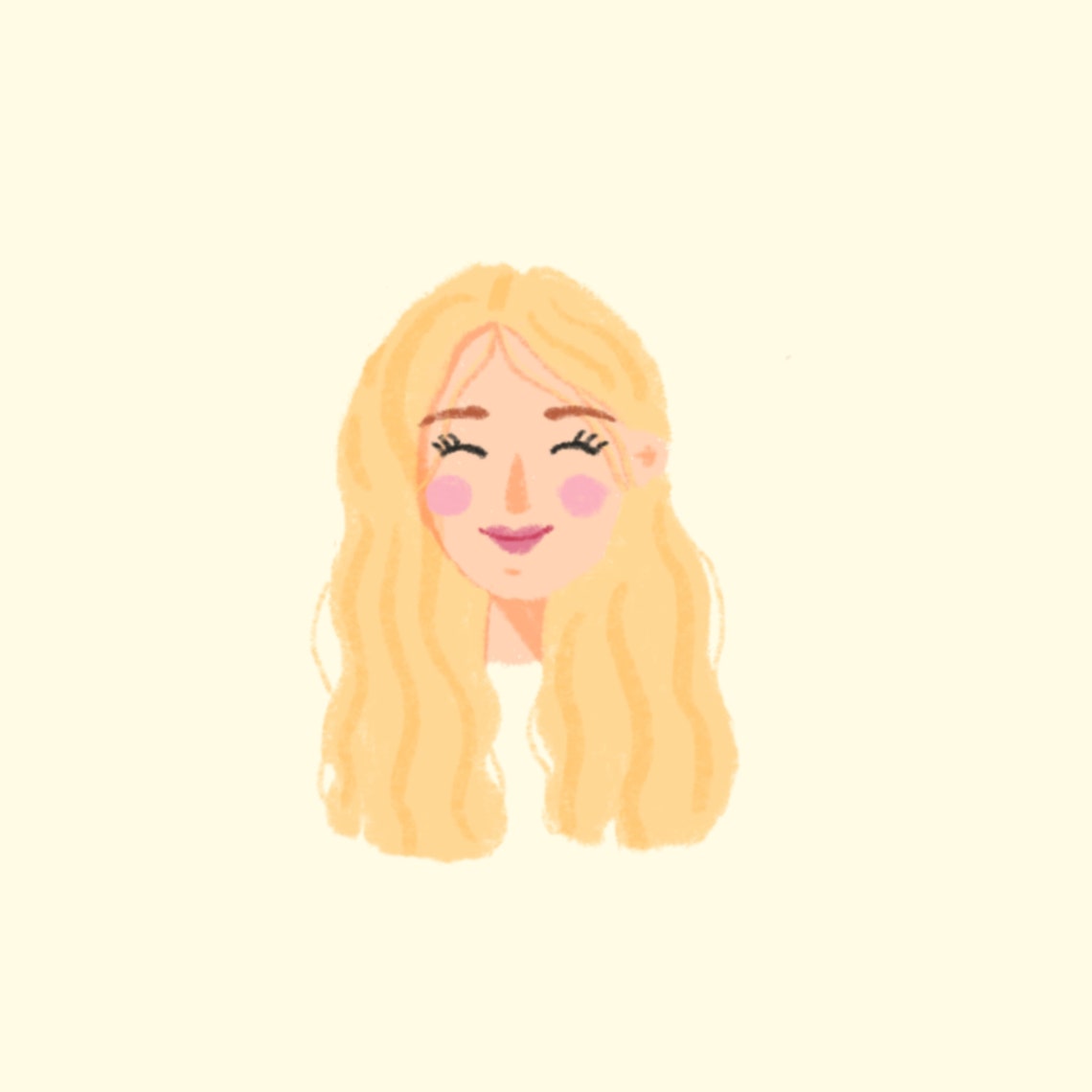 Custom Tiny Face Icon Simple Stylized Social Media Avatar Custom ...