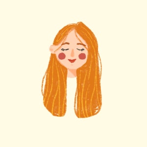 Custom Tiny Face Icon | Simple Stylized Social Media Avatar | Custom ...