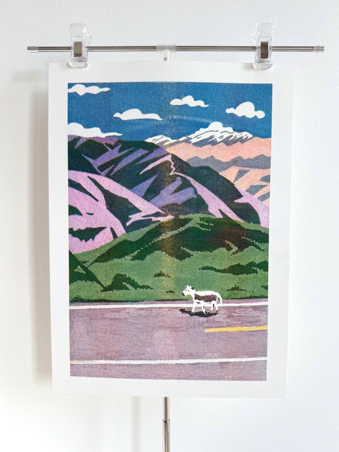 Tibetan Region Riso Print Poster - Risograph - Etsy