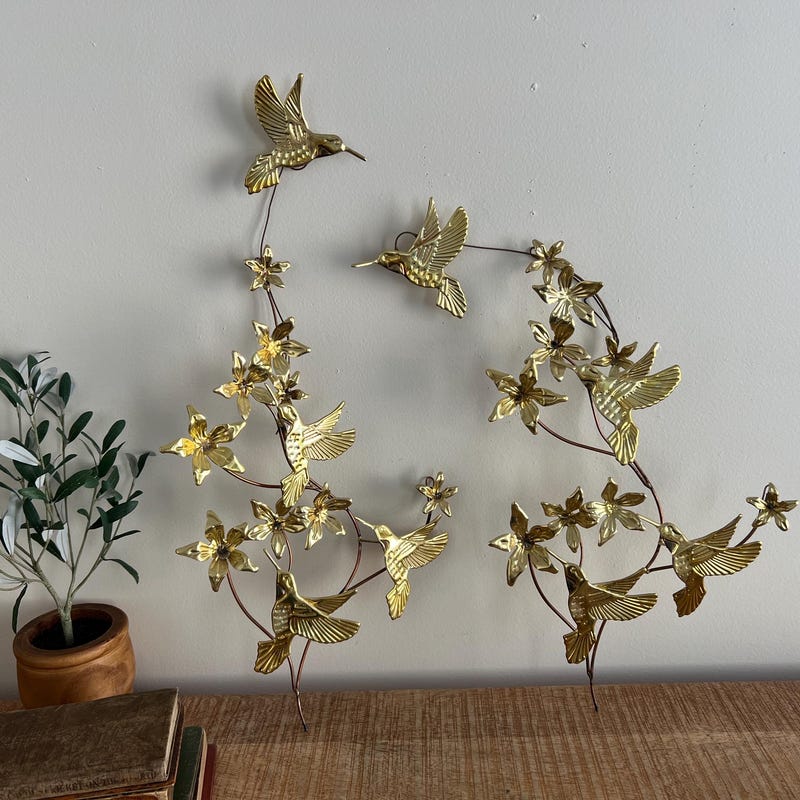 Hummingbird Wall Decor - Etsy