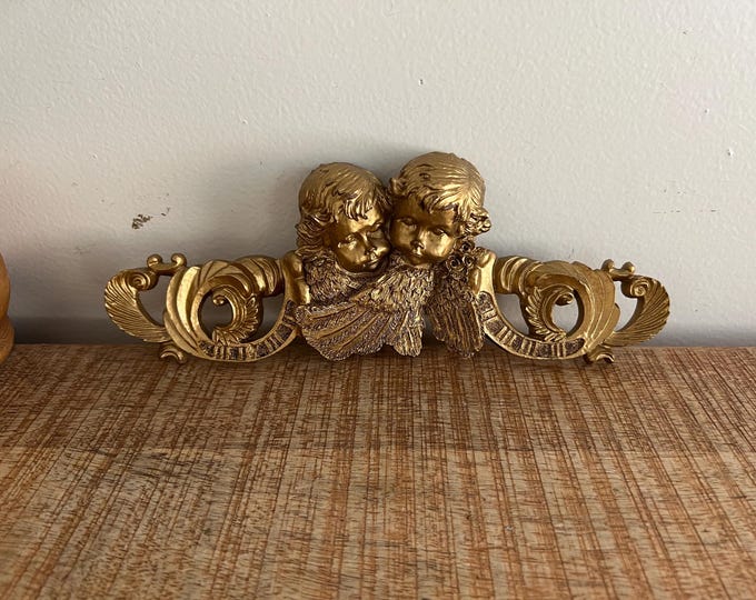 Vintage Gold Cherubs Wall Decor - Etsy