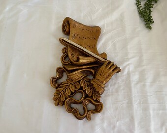 Awesome Mid Century Vintage Black and Gold Musical Eighth Note - Etsy