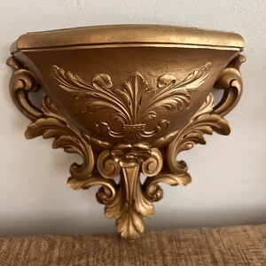 Vintage Gold Ornate Dart Planters Set of 2 - Etsy