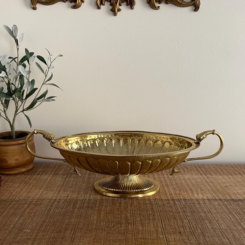 Brass Centerpiece - Etsy