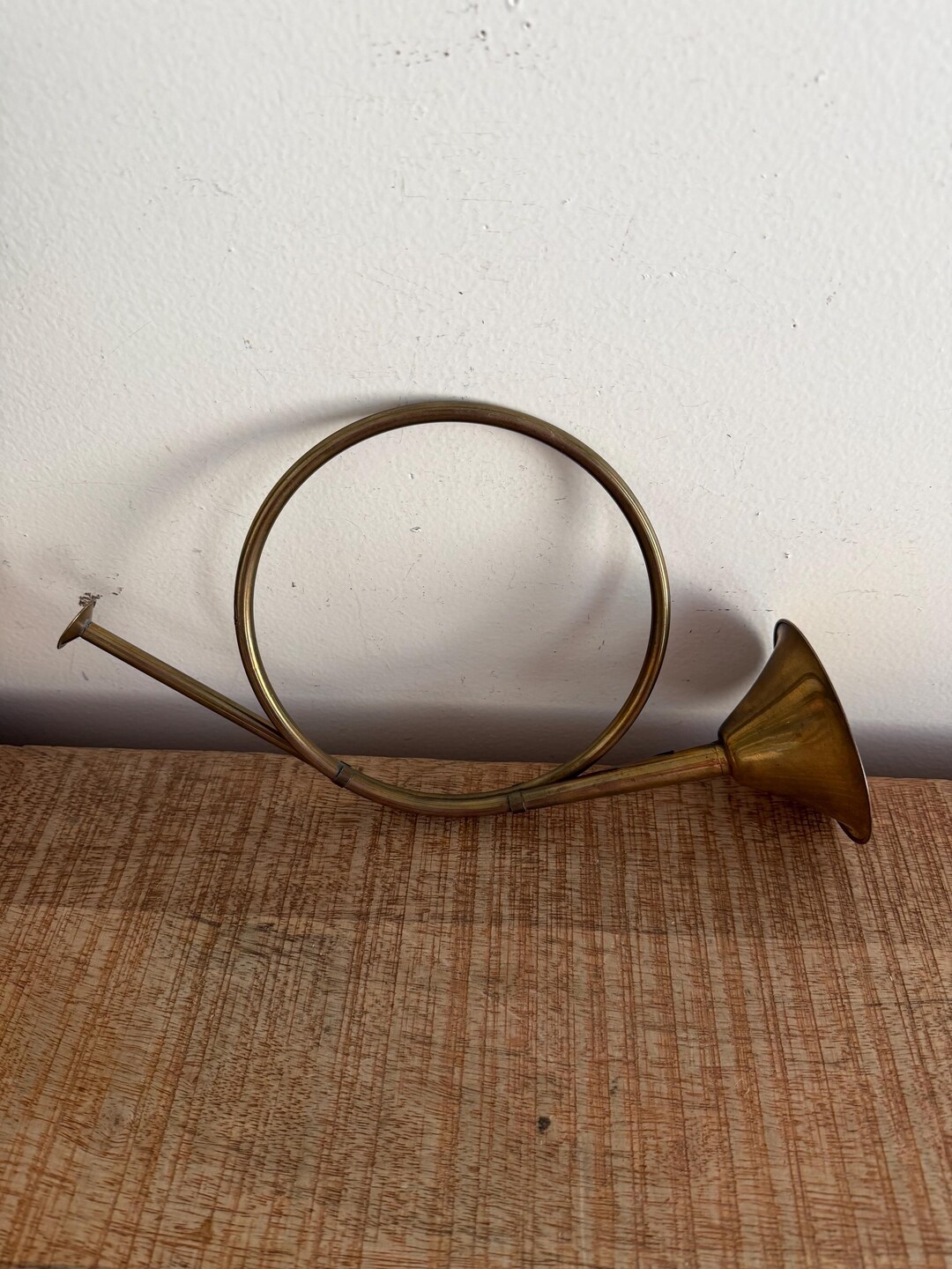 Vintage Solid Brass Horn - Etsy