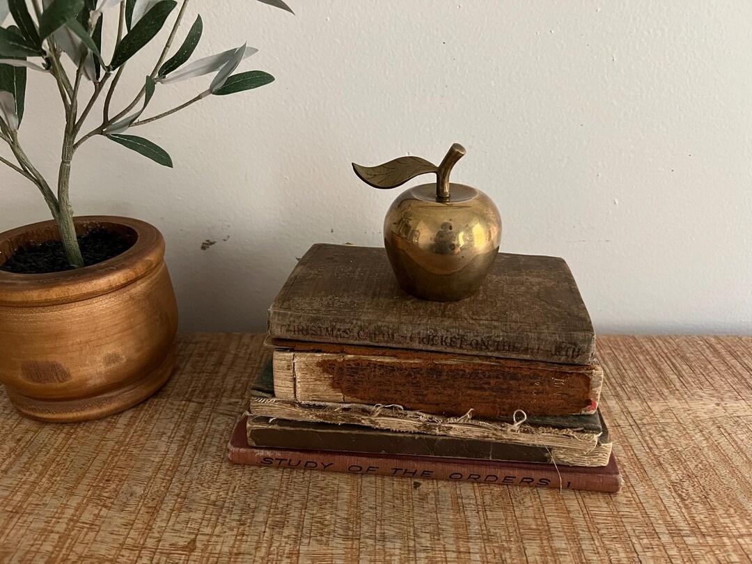 Vintage Brass Apple Bell - Etsy