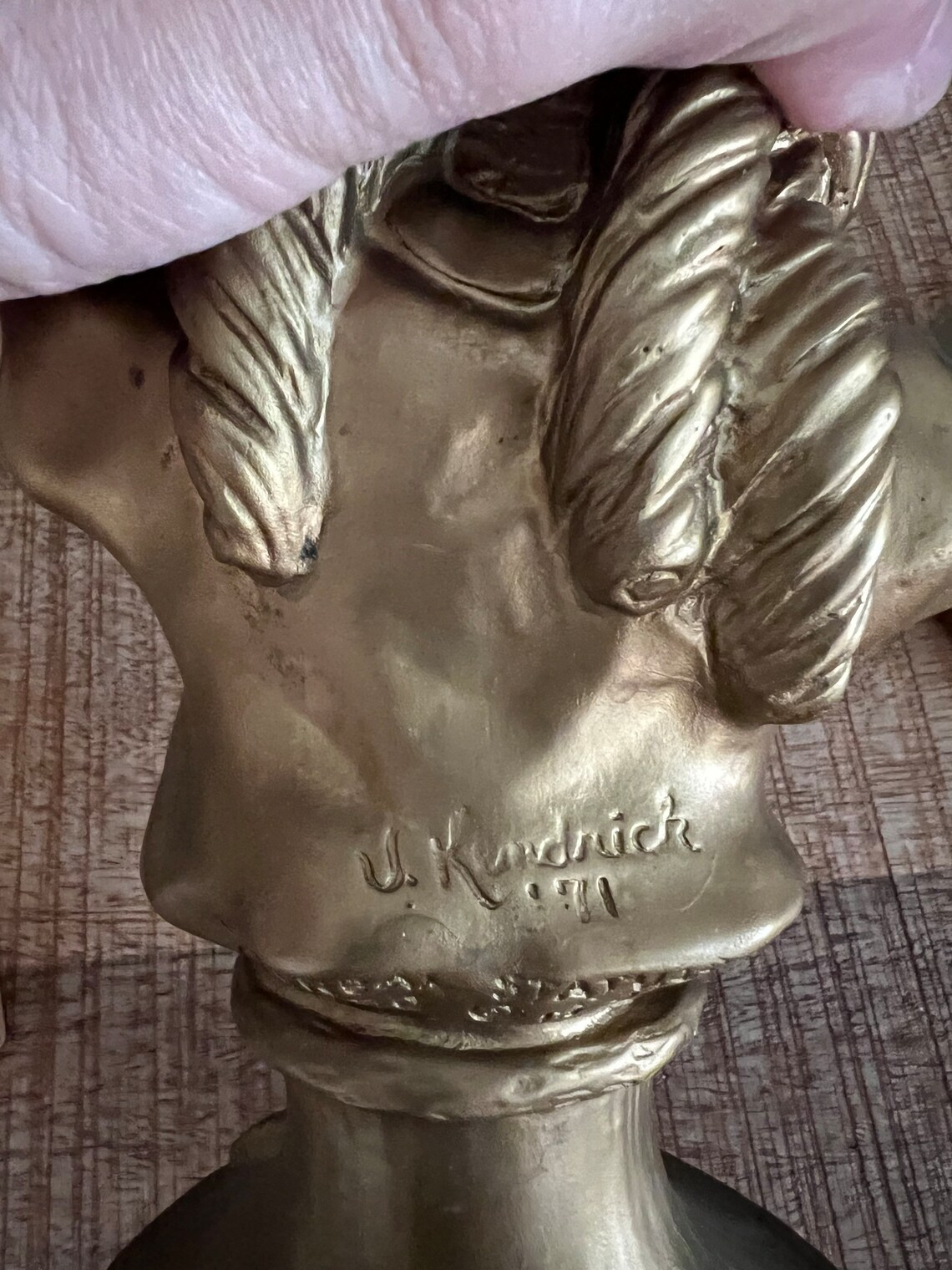 Vintage Gold Boy and Girl Universal Statuary Corp 1971 Set of 2 - Etsy