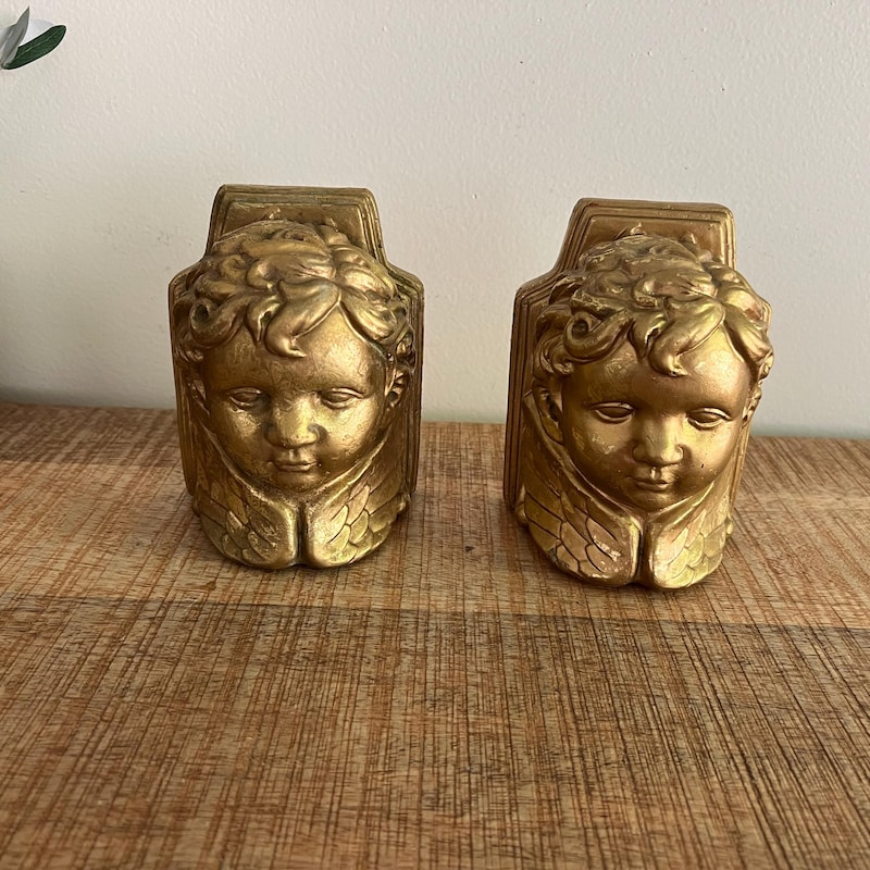 Cherub Bookends - Etsy