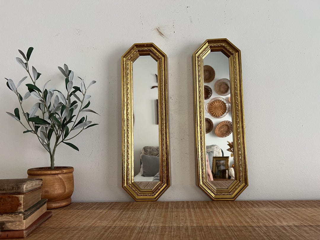 Vintage Gold Ornate French Home Interior Mirrors Set of 2 - Etsy