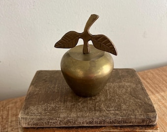Vintage Brass Apple Bell - Etsy