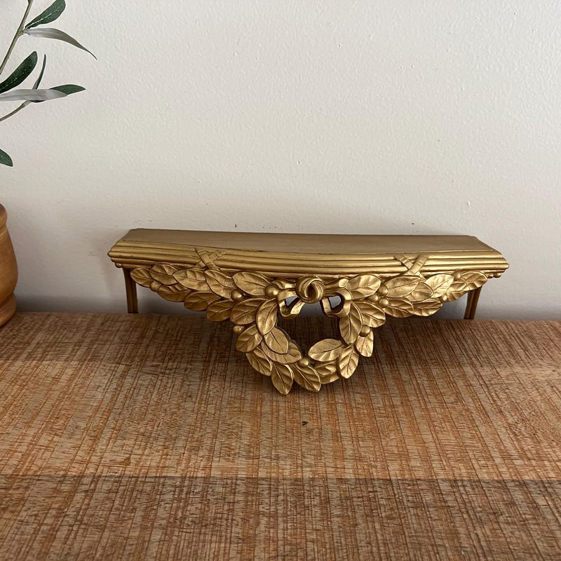 Gold Wall Shelf - Etsy