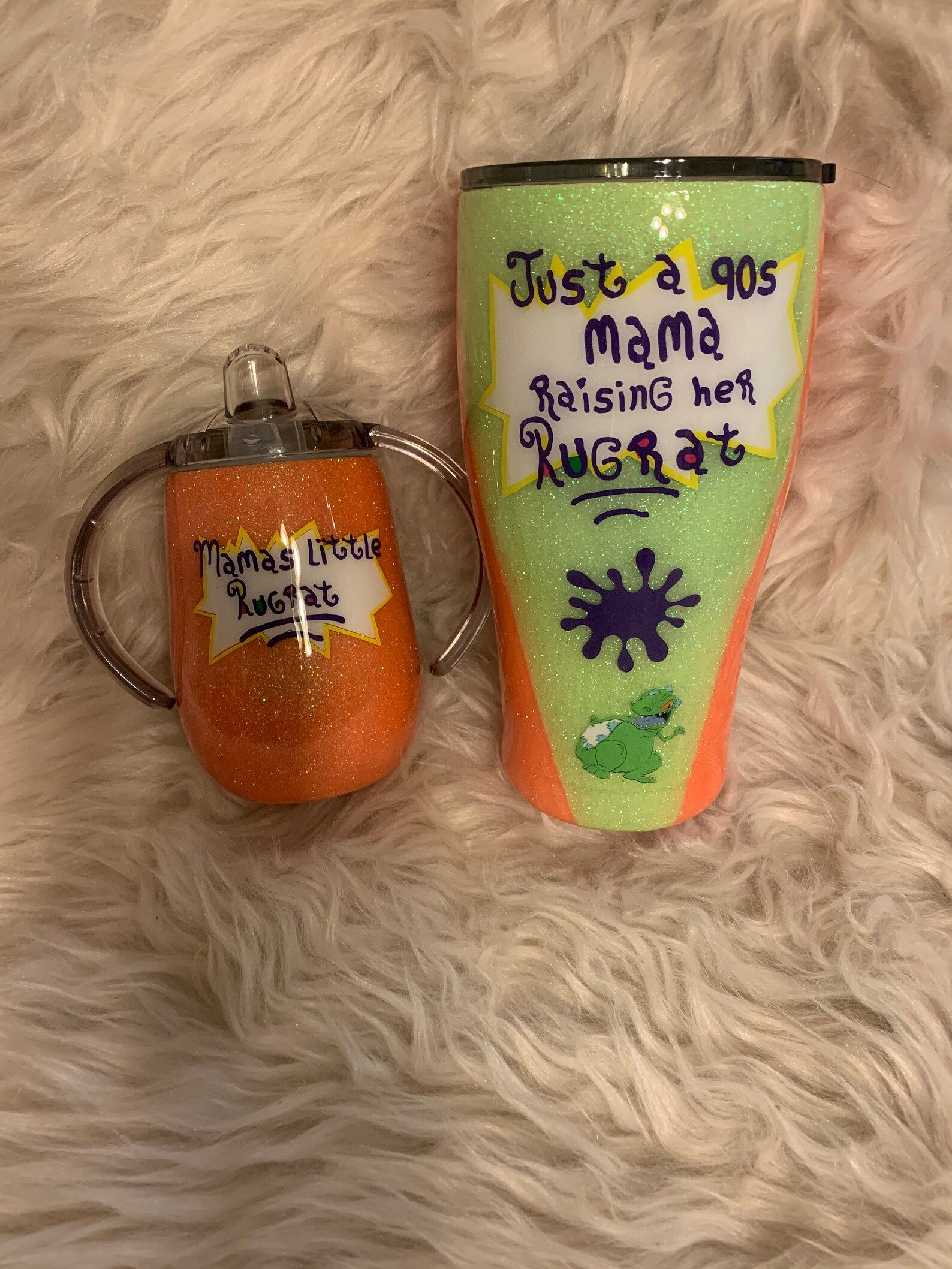 Rugrats Mommy And Me Tumbler Set Etsy