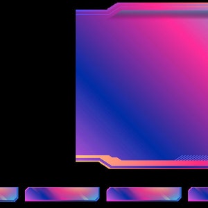 Neon Twitch OBS Overlays and Sceens - Etsy