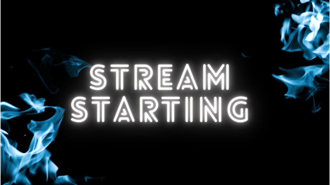 X6 Blue Fire Twitch OBS Scenes + Statics - Etsy