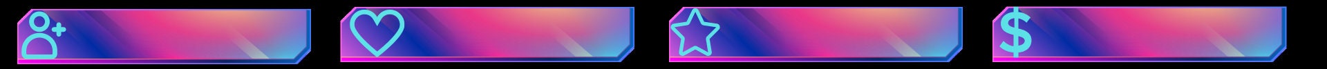 Neon Twitch OBS Overlays and Sceens - Etsy