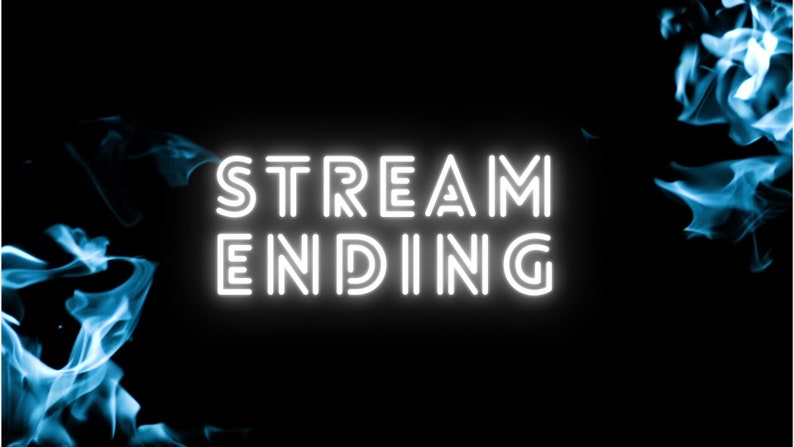 X6 Blue Fire Twitch OBS Scenes + Statics - Etsy
