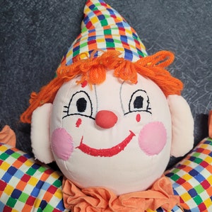 Large Vintage Handmade Stuffed Clown (cute or Creepy - You Decide ...
