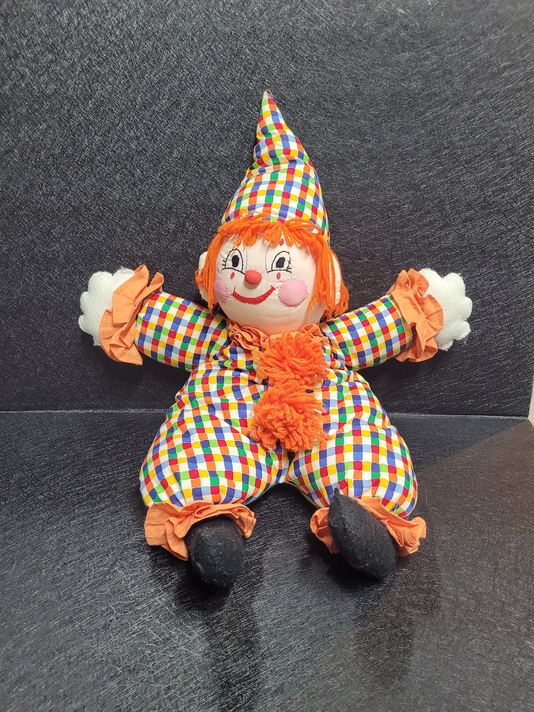 Large Vintage Handmade Stuffed Clown (cute or Creepy - You Decide ...
