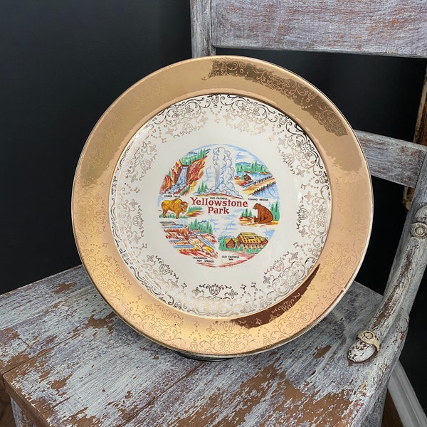 Yellowstone National Park Souvenir Plate - Etsy