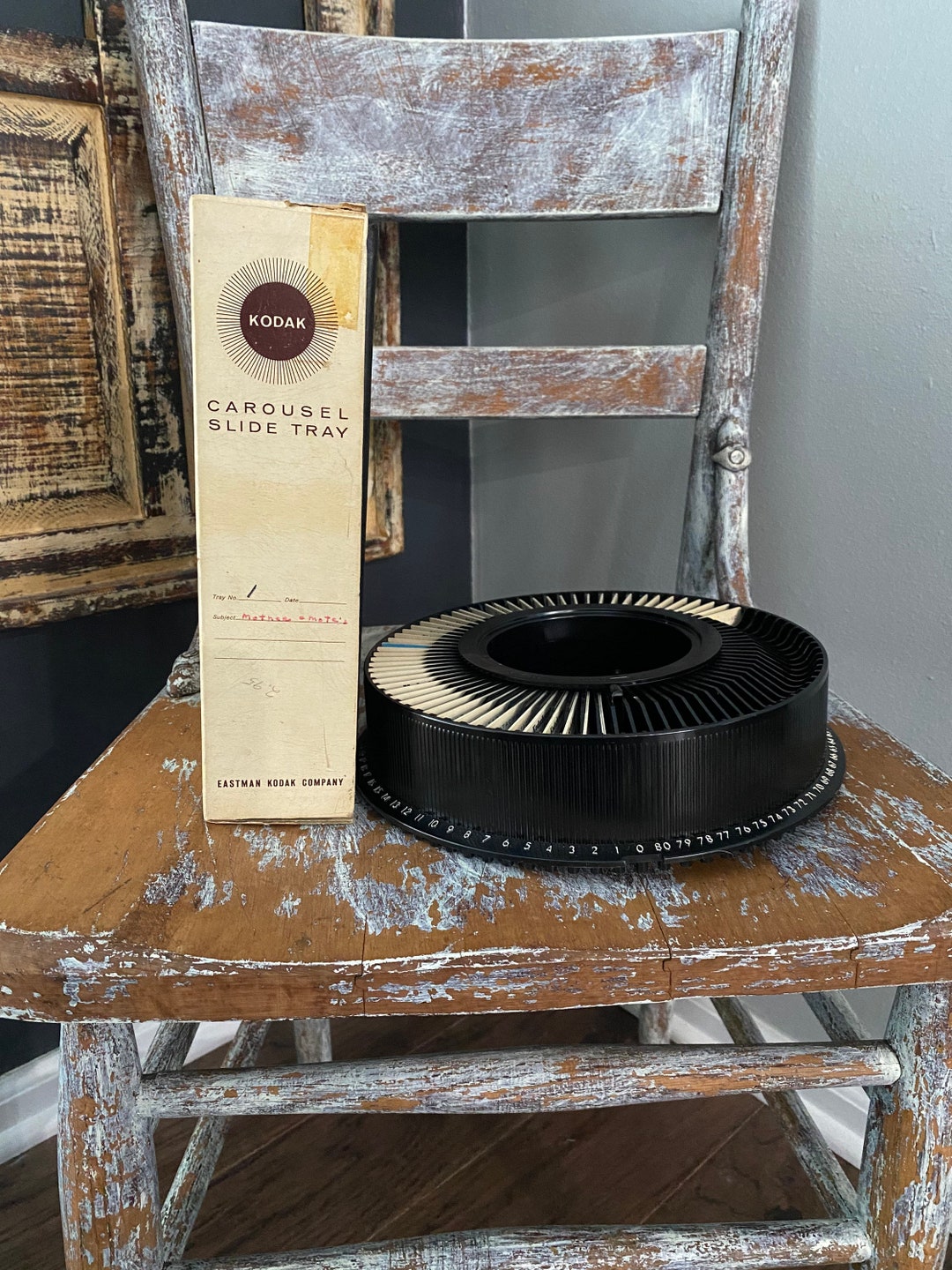 Vintage Kodak 80 Slide Carousel Tray in Original Box-with Vintage ...