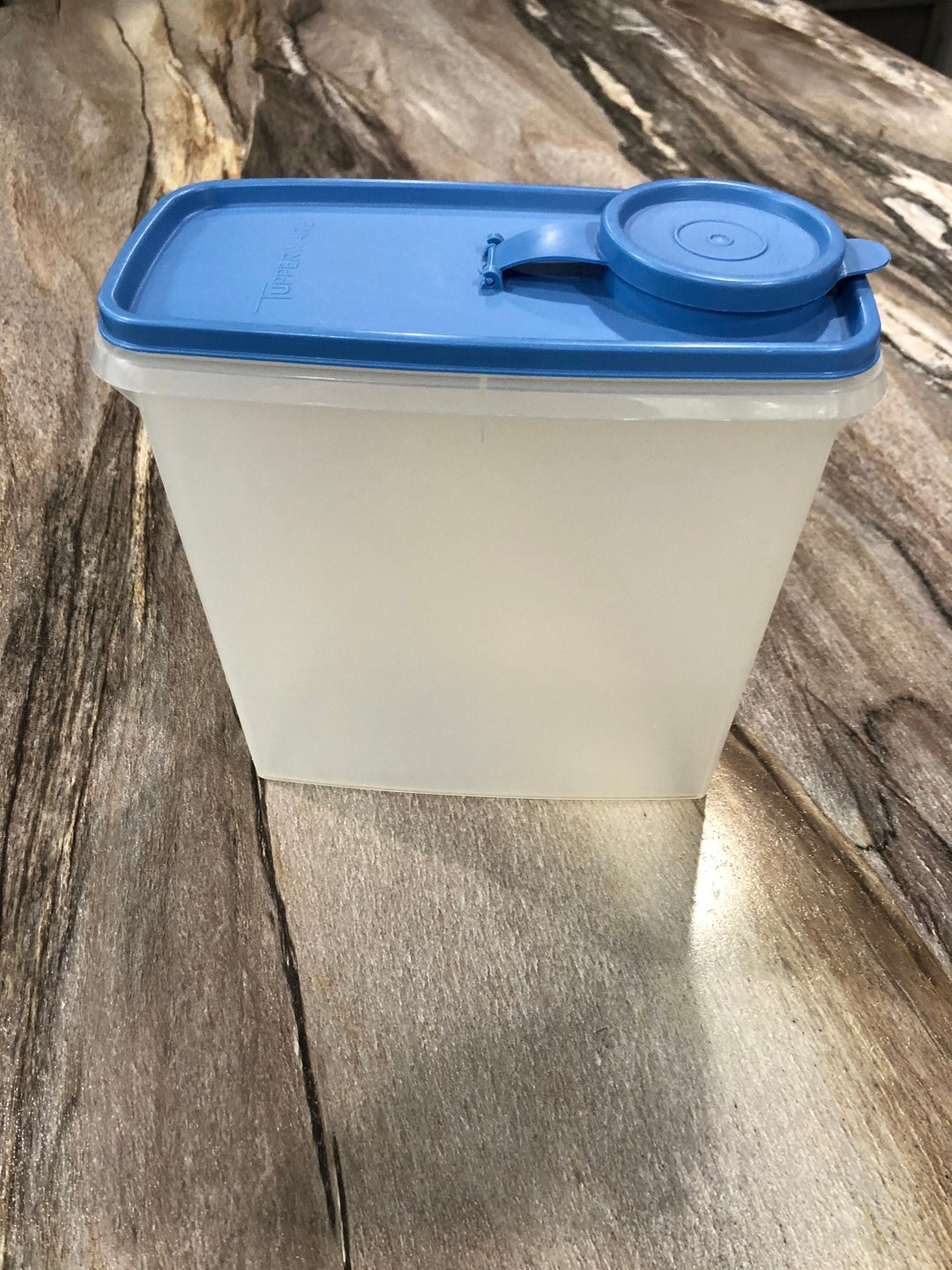 Vintage Pair of Blue Tupperware Cereal Keepers Store 'n Pour Storage ...