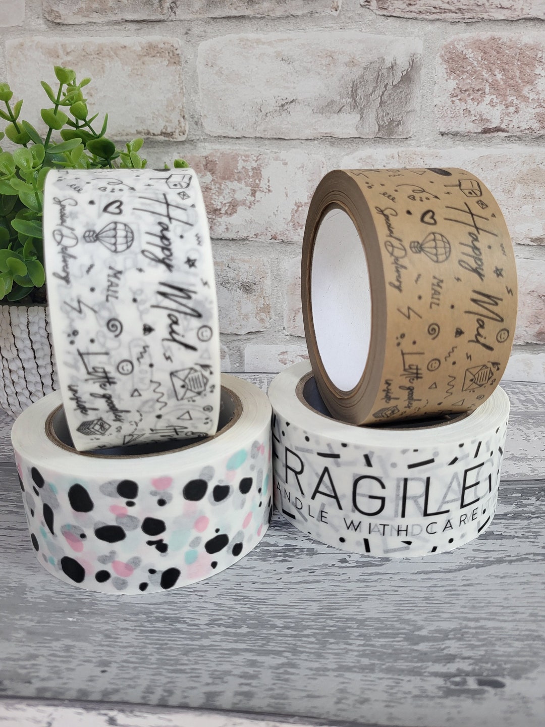 Wonky Collection. Paper Packaging Tape- Eco Friendly - Etsy UK