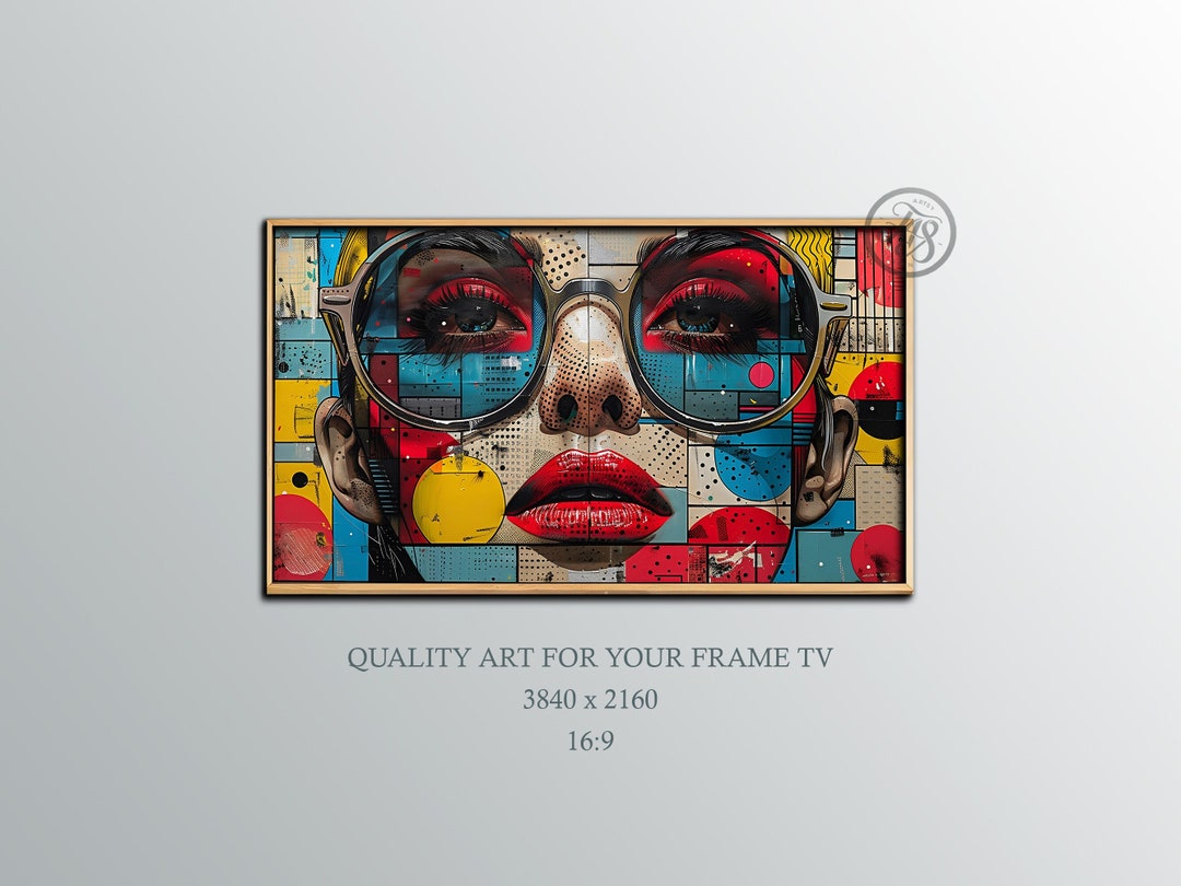 Urban Gaze | Abstract Pop Art Portrait | Samsung Frame TV Art ...